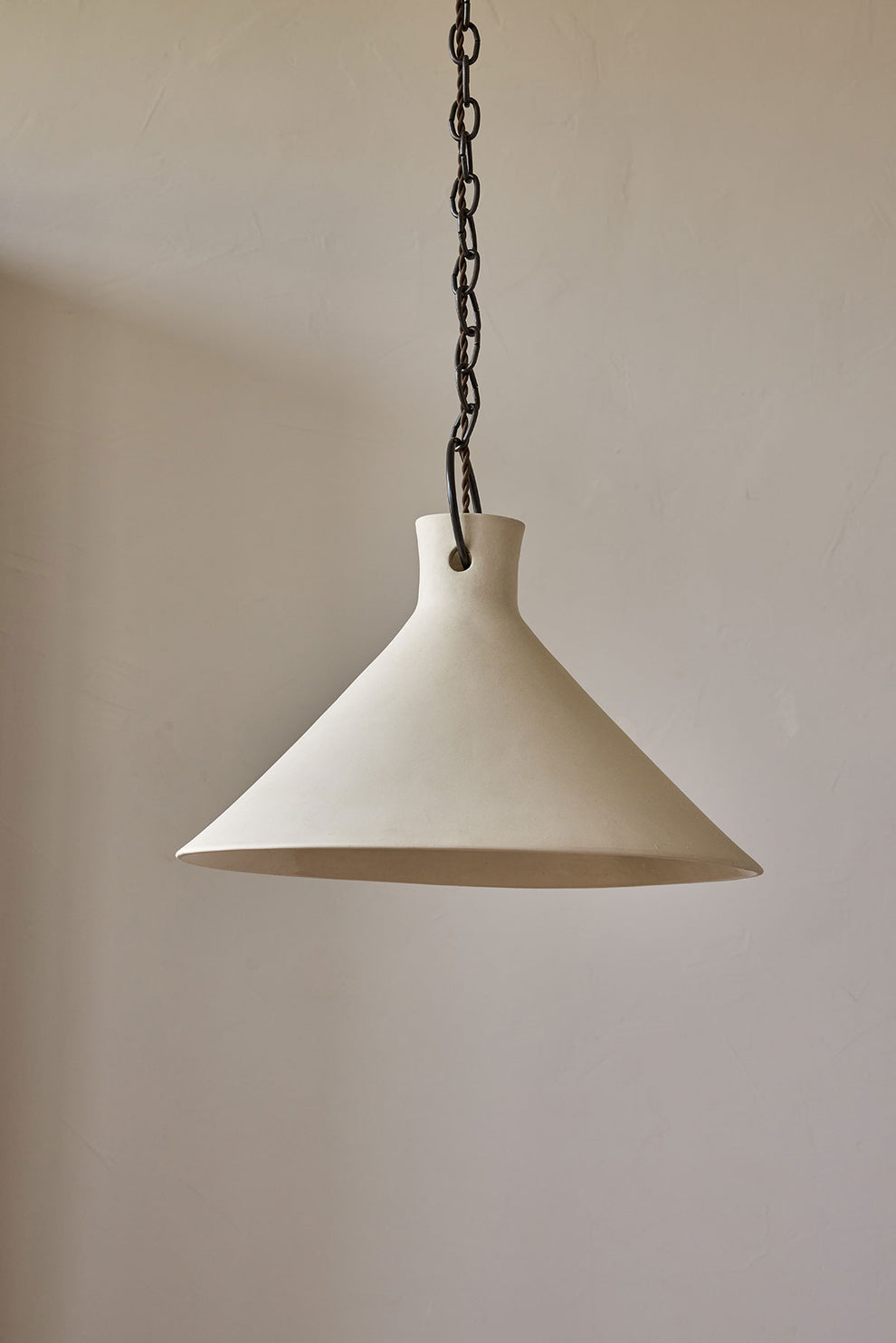 3XL Ceramic Funnel Pendant in Sand – NPAGE STUDIO