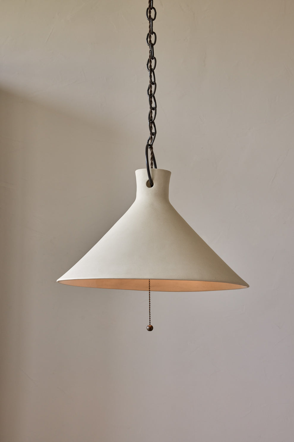 3XL Ceramic Funnel Pendant in Sand – NPAGE STUDIO