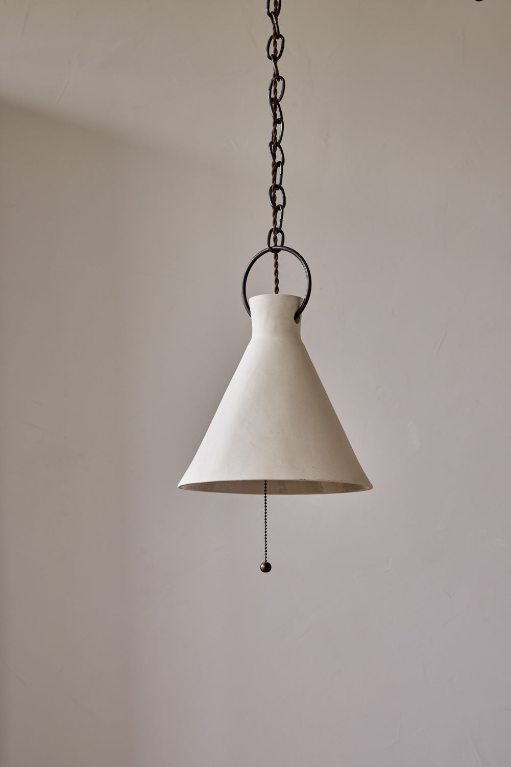 Large Ceramic Funnel Pendant in Sand – NPAGE STUDIO